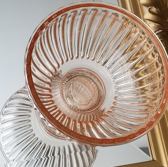 Target | Other | Target Bullseye Playground Pink Glass Fluted Candy ...